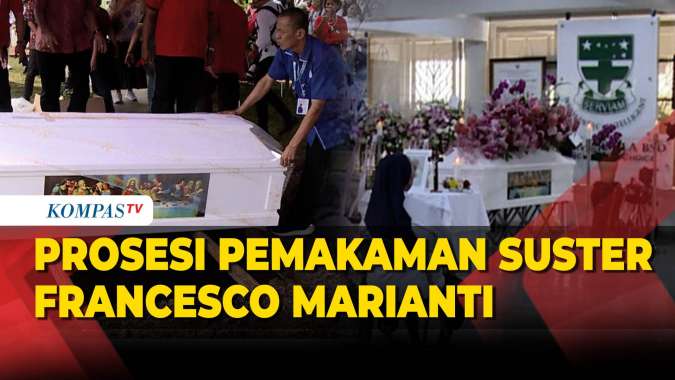 Prosesi Pemakaman Tokoh Pendidikan Santa Ursula, Suster Francesco Marianti