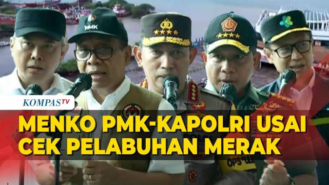 [FULL] Keterangan Menko PMK Pratikno, Kapolri, hingga Panglima TNI Cek Pelabuhan Merak Mudik Nataru