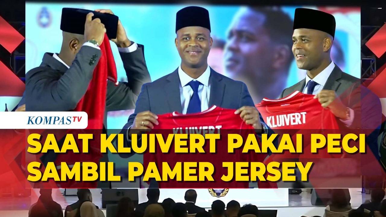 Video: Momen Patrick Kluivert Pakai Peci Dikenalkan jadi Pelatih Timnas ...