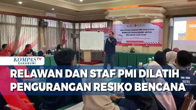 Relawan Dan Staf PMI Dilatih Dalam Pengurangan Resiko Bencana