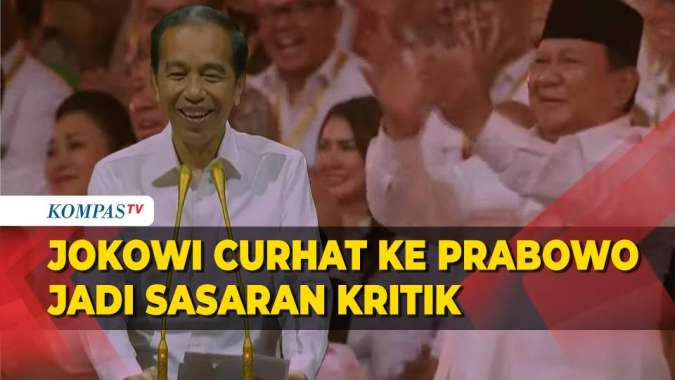 Jokowi Curhat di HUT Gerindra, Suka Disalahkan karena Tak Ada yang Berani Kritik Prabowo