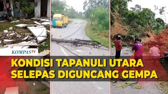 Gempa Tapanuli Utara, Begini Suasana Sesaat Setelah Kejadian