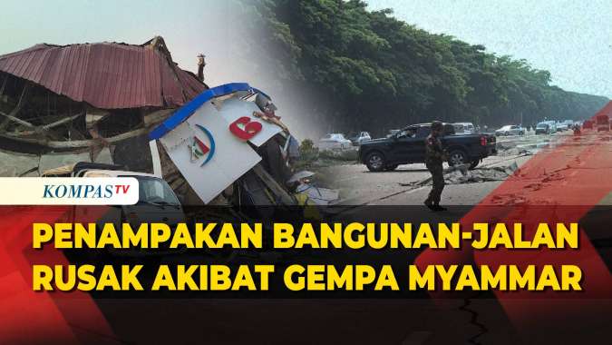 Beginilah Penampakan Sejumlah Bangunan hingga Jalan Rusak Akibat Gempa ...