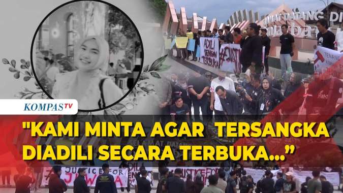 Aksi Solidaritas Tuntut Kasus Pembunuhan Jurnalis Juwita oleh Anggota TNI AL Diusut Tuntas