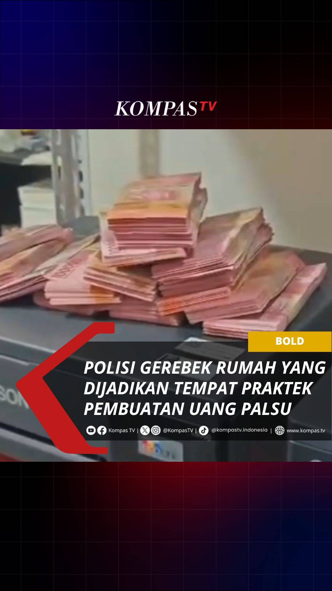 Video: POLISI GEREBEK RUMAH YANG DIJADIKAN TEMPAT PRAKTEK PEMBUATAN UANG PALSU