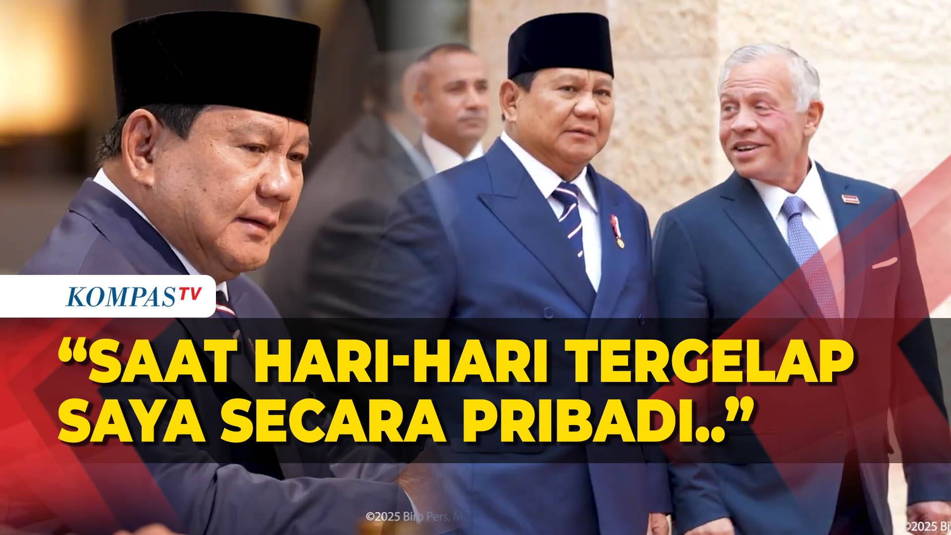 Video: Depan Raja Yordania, Presiden Prabowo Singgung Hari-Hari Tergelap