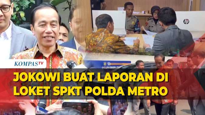 Kala Jokowi Buat Laporan di Loket SPKT Polda Metro Jaya Terkait Tudingan Ijazah Palsu