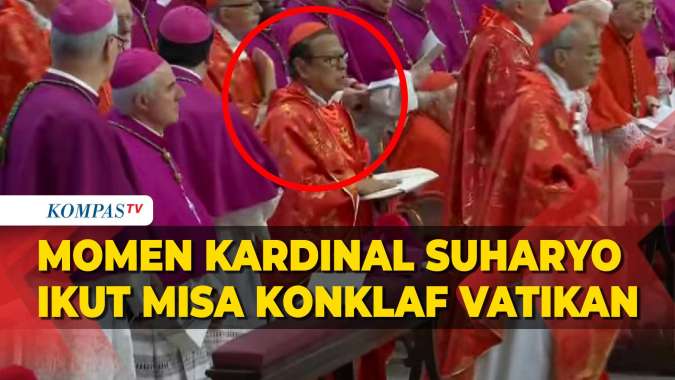 Momen Ignatius Kardinal Suharyo Ikut Misa Konklaf Pemilihan Paus Baru ...