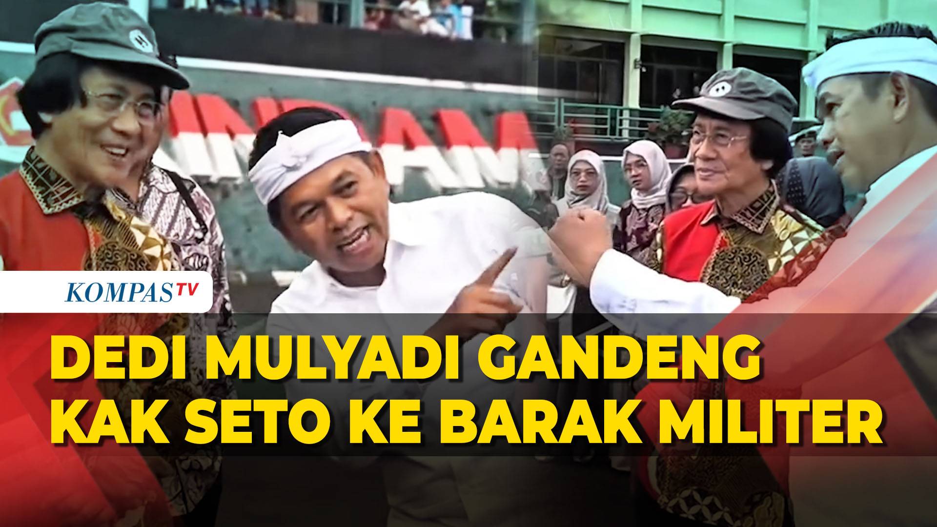 Video: Momen Gubernur Dedi Mulyadi Gandeng Kak Seto Lihat Langsung Siswa di Barak Militer