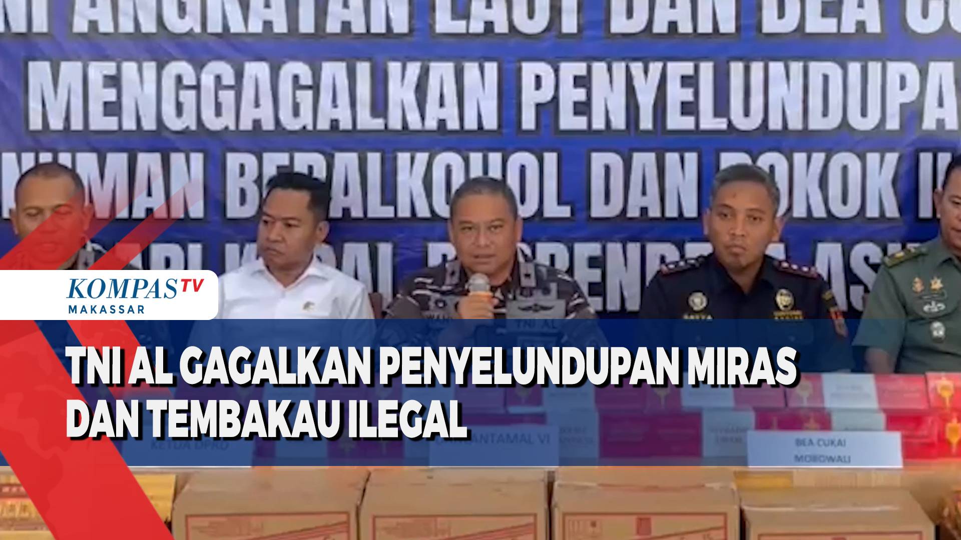Video: TNI AL Gagalkan Penyelundupan Minuman Beralkohol Dan Rokok Ilegal Di Laut Morowali
