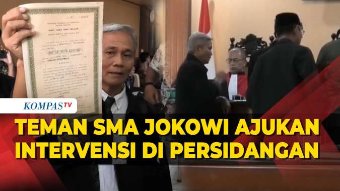 Teman SMA Jokowi Ajukan Gugatan Intervensi hingga Tunjukkan Ijazah di Sidang PN Surakarta