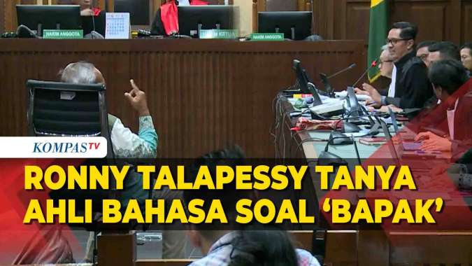 Ronny Talapessy Tanya Ahli Bahasa Sosok 'Bapak' di Sidang Hasto