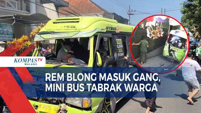 Rem Blong, Minibus Melaju Masuk Gang Tabrak Warga Hingga Tewas