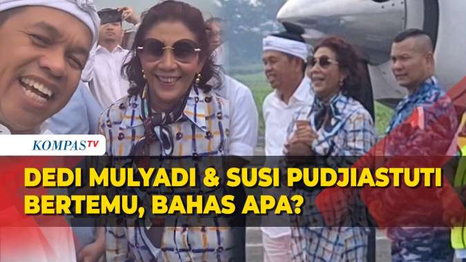 Dedi Mulyadi & Susi Pudjiastuti Bertemu di Bandara Husein Sastranegara ...