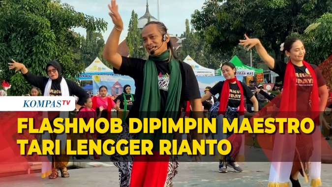 Maestro Tari Lengger Rianto dan Bakul Budaya Ramaikan Flashmob di CFD Depok