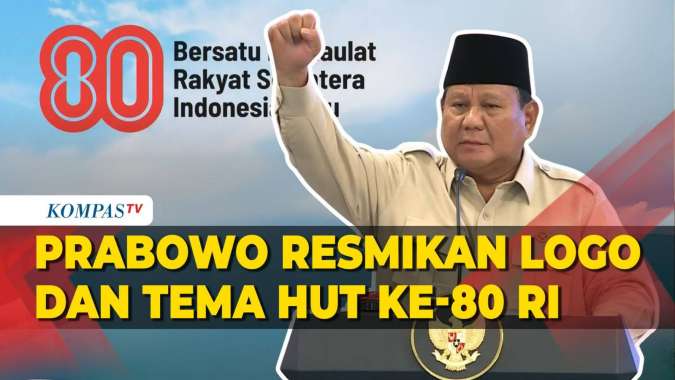 [FULL] Prabowo Resmikan Tema-Logo HUT ke-80 RI: Bersatu, Berdaulat, Rakyat Sejahtera, Indonesia Maju