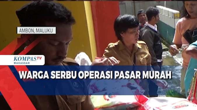Warga Ambon Serbu Operasi Pasar Murah