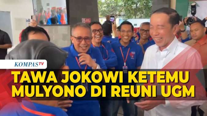 Ngakak! Jokowi Ketemu Mulyono di Reuni Fakultas Kehutanan UGM