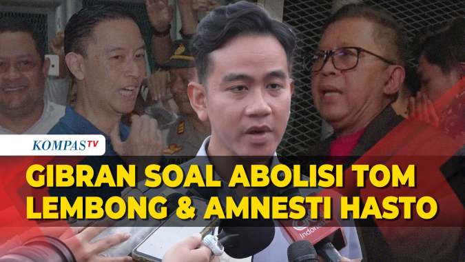 Wapres Gibran Buka Suara soal Abolisi Tom Lembong dan Amnesti Hasto dari Presiden Prabowo