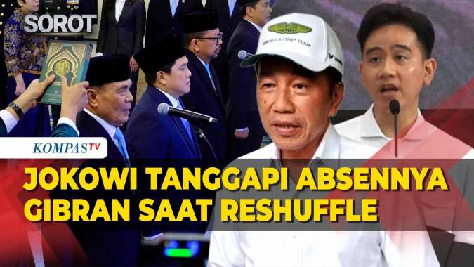 Jokowi Blak-blakan soal Absennya Gibran Saat Reshuffle Kabinet