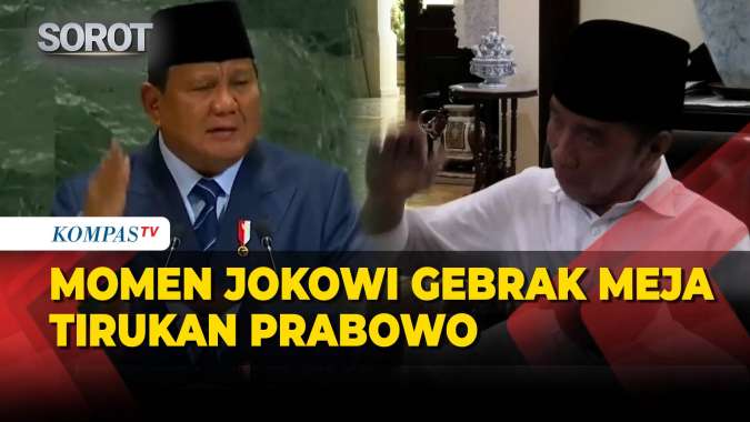 Momen Jokowi Gebrak Meja Tirukan Prabowo di Sidang Umum PBB: Sangat Bagus!