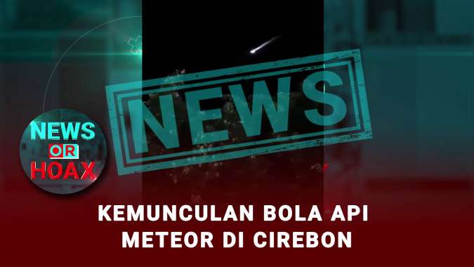 Kemunculan Bola Api Meteor di Cirebon
