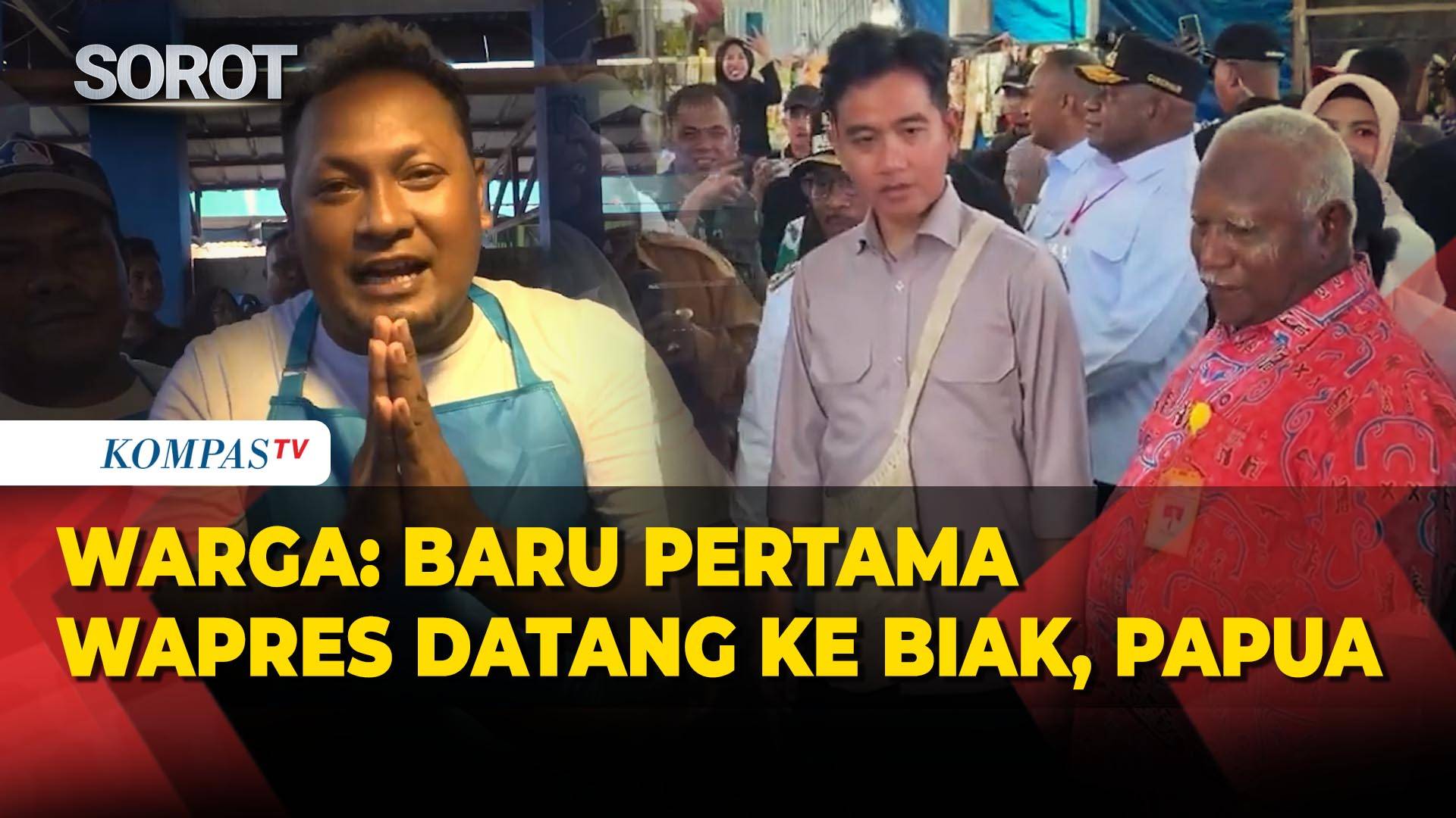 Video: Wapres Gibran Kunker ke Biak, Disambut Pedagang Pasar Ikan Fandoi