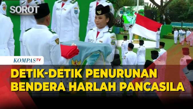 [FULL] Detik-Detik Upacara Penurunan Bendera Merah Putih Peringatan ...