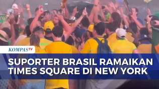 Demam Piala Dunia 2026, Suporter Brasil Berpesta di Times Square New ...