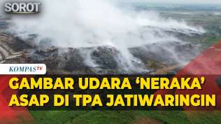 Gambar Udara 'Neraka' Asap Mengepul di TPA Jatiwaringin! Helikopter ...