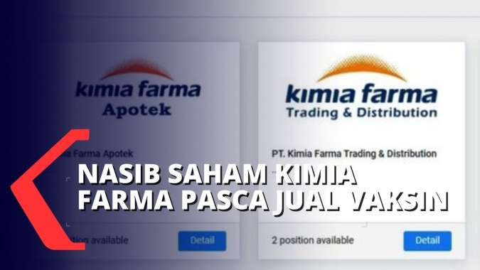 Jual Vaksin Berbayar Saham Kimia Farma Melejit