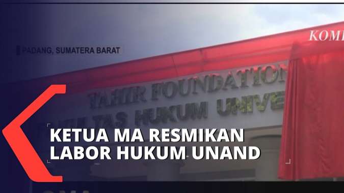 Ketua MA Resmikan Labor Fakultas Hukum Universitas Andalas MA NEWS