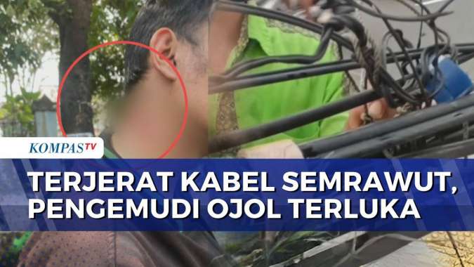 Pengemudi Ojol Terluka Akibat Terjerat Kabel Semrawut di Depok | BERUT
