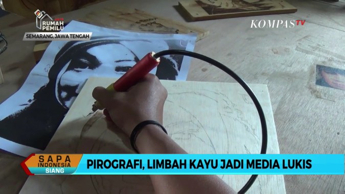 Pirografi, Limbah Kayu jadi Media Lukis