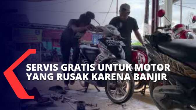 Servis Gratis untuk Motor yang Rusak Akibat Banjir