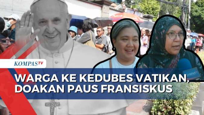 Kedubes Vatikan di Jakarta Terima Warga untuk Doakan Paus Fransiskus
