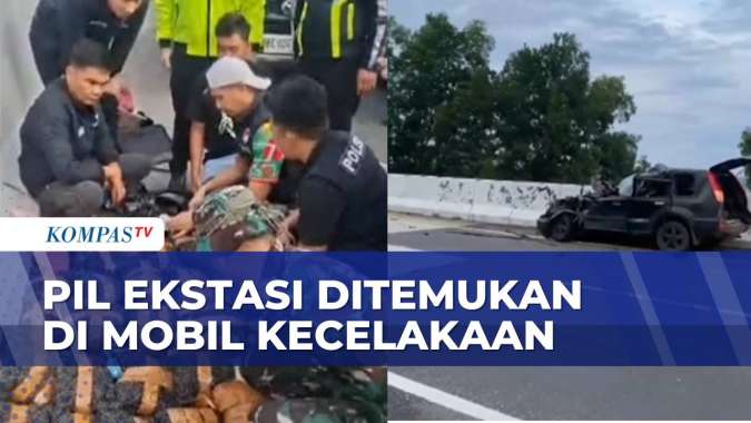 Pil Ekstasi dan Alat Isap Sabu Ditemukan di Mobil yang Kecelakaan | BORGOL