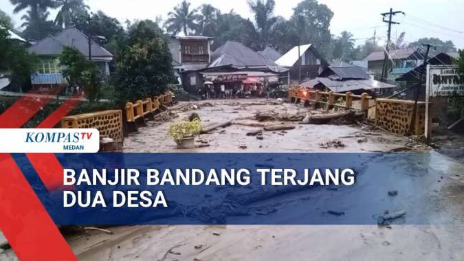 Banjir Bandang Terjang Dua Desa di Kabupaten Mandailing Natal