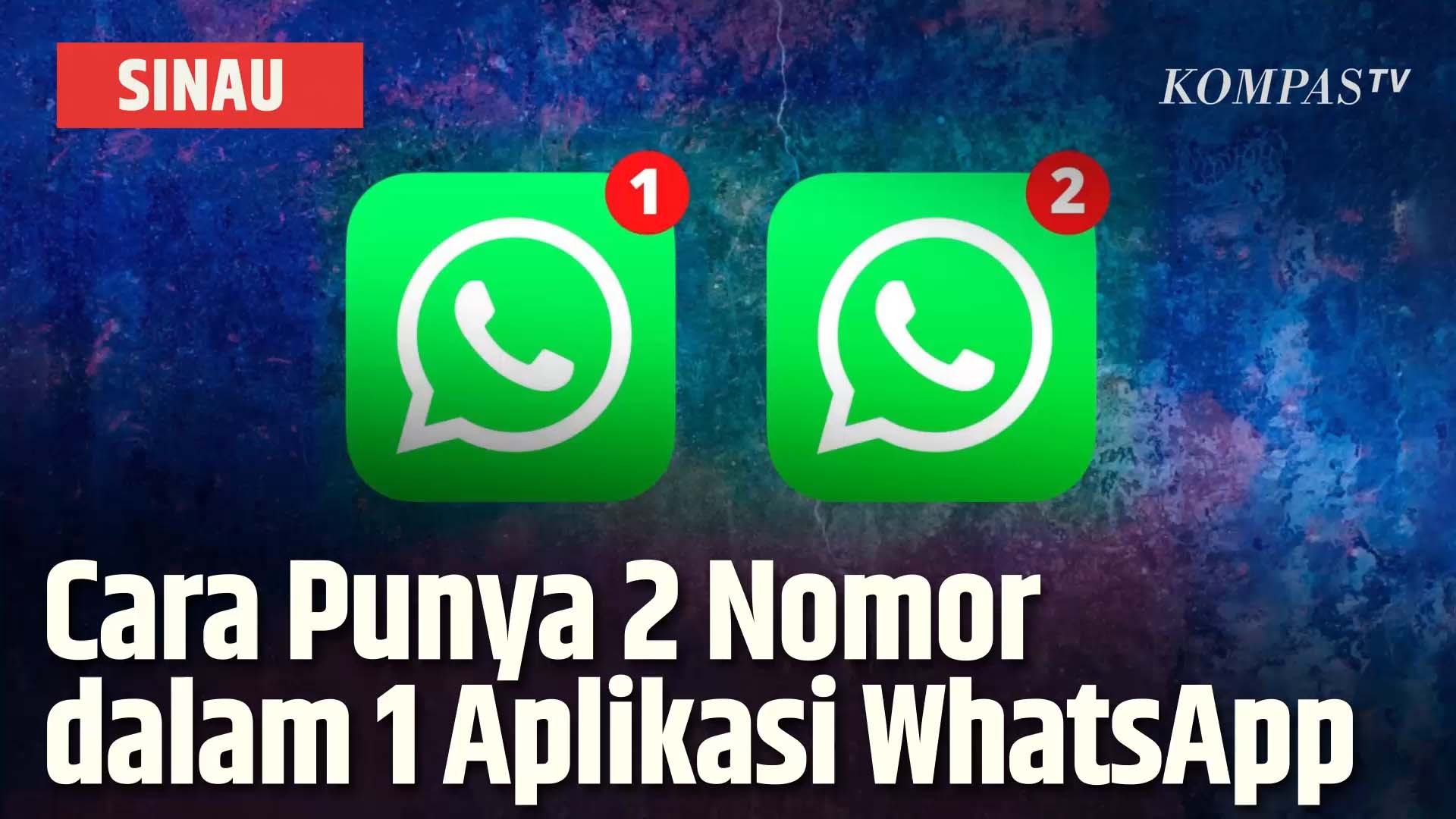 Video: Cara Bikin WhatsApp Multi-Akun, Bisa 2 Nomor di 1 HP | SINAU