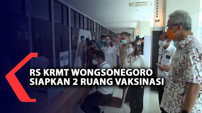 RS KRMT Wongsonegoro Siapkan 2 Ruang Vaksinasi