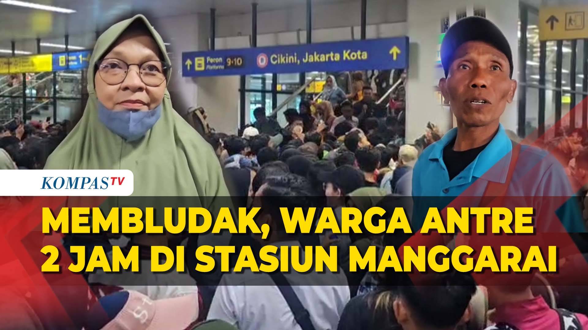 Video: Cerita Warga Terjebak Antrean di Stasiun Manggarai hingga 2 Jam Demi Hadiri Acara di Monas