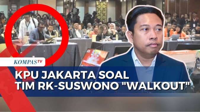 Tim RK-Suswono "Walkout" saat Pleno Pilgub, Komisioner KPU Jakarta: Kami Sangat Menyayangkan