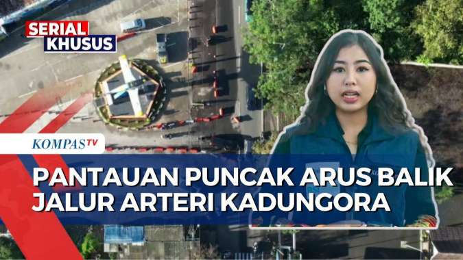 Pantauan Jalur Arteri Kadungora Garut saat Arus Balik Minggu Pagi 6 April 2025