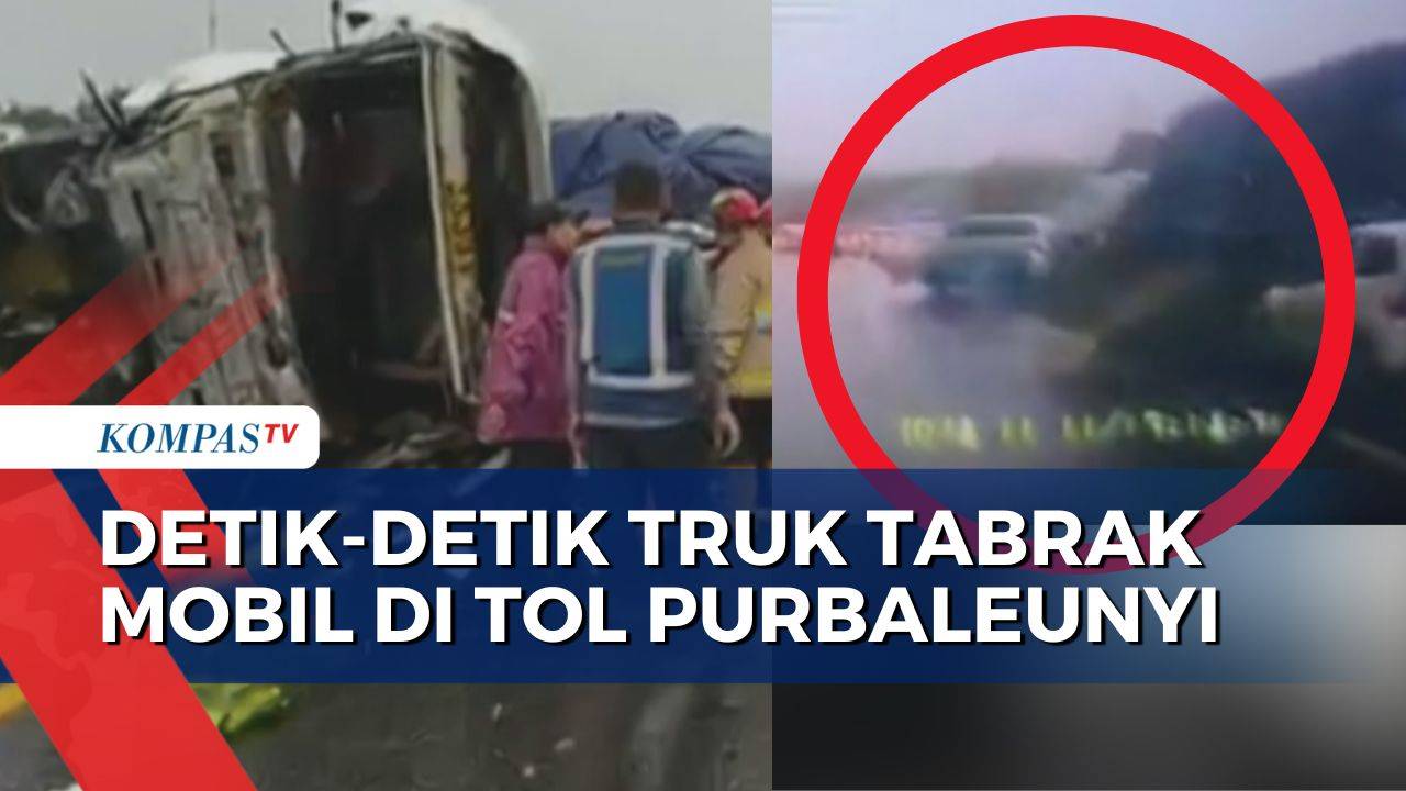 Video: Rekaman Kecelakaan Beruntun di Tol Cipularang, Terlihat Truk Hilang Kendali