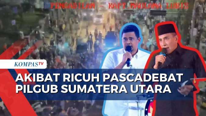 Ricuh Pasca-Debat Pilkada Sumut, Edy Rahmayadi dan Mobil Bobby Nasution Terkena Lemparan Botol