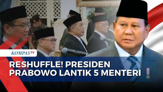 [FULL] BREAKING NEWS! Proses Prabowo Lantik 5 Menteri Baru, Reshuffle Sri Mulyani-Budi Arie