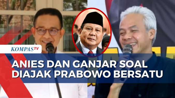 Respons Anies dan Ganjar soal Ajakan Prabowo untuk Bersatu