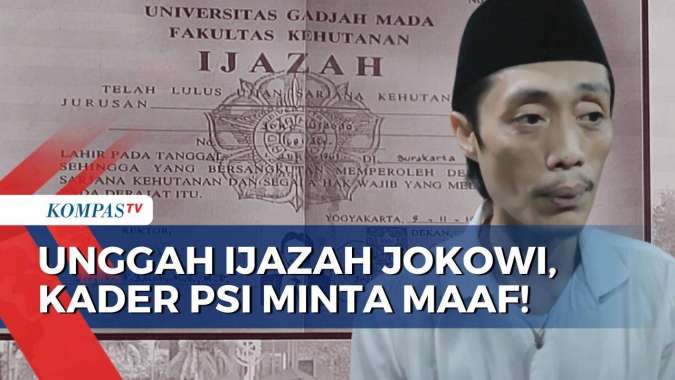 Unggah Ijazah Jokowi Tanpa Izin, Kader PSI Dian Sandi Utama Minta Maaf ke Solo