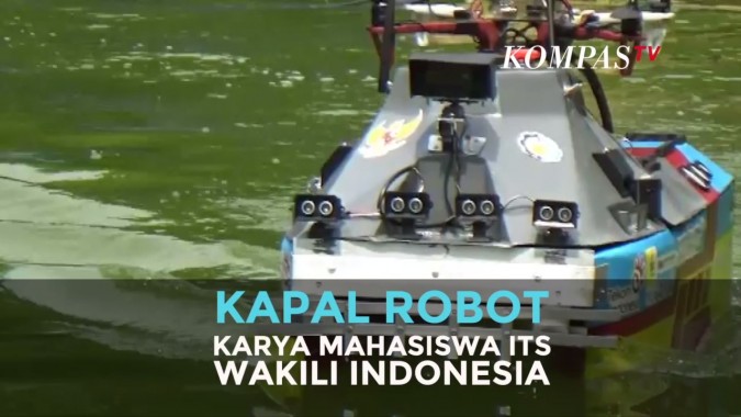 Kapal Robot Karya Mahasiswa ITS Wakili Indonesia
