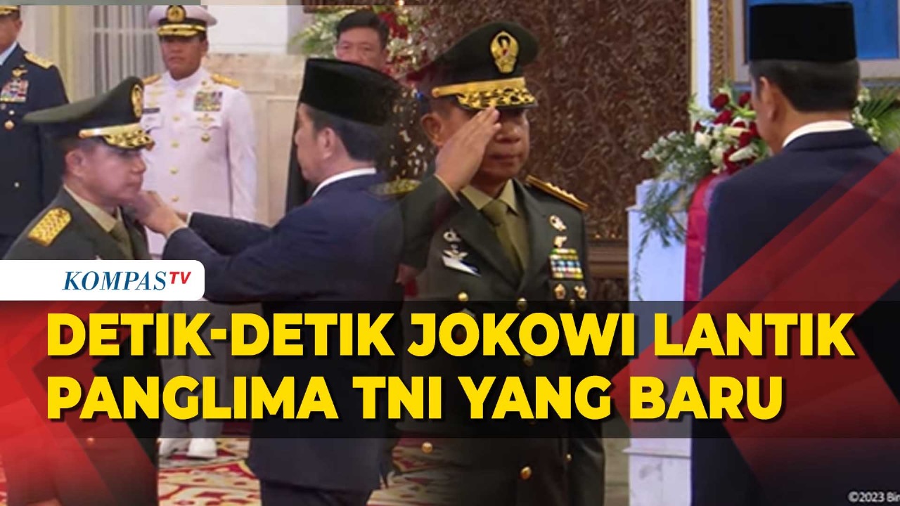 Video: Detik-Detik Presiden Jokowi Lantik Agus Subiyanto Sebagai ...